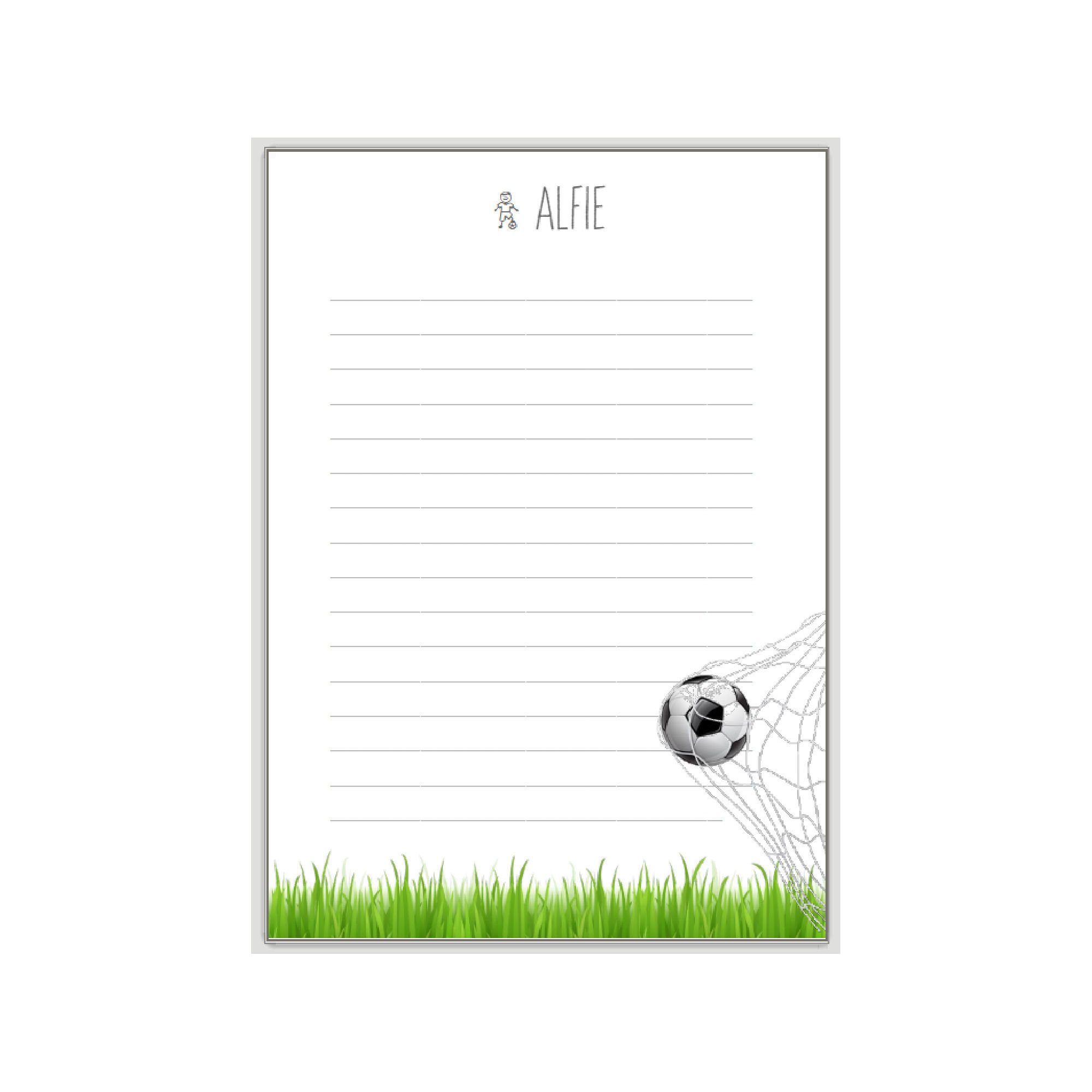 Dinosaur T-REX WRITING PAPER, Personalised Notepaper, Boys Stationery ...
