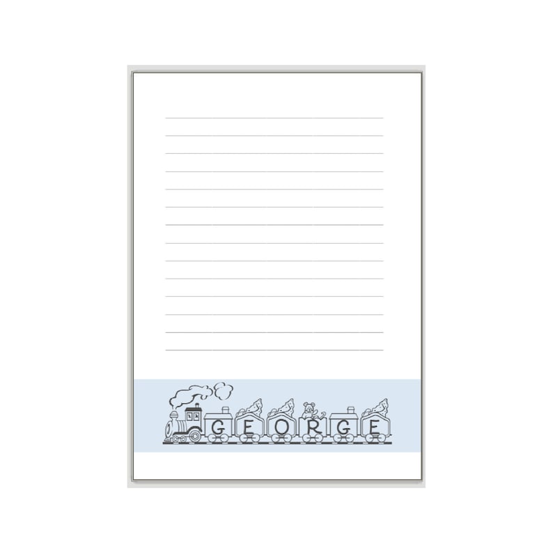 Dinosaur T-REX WRITING PAPER, Personalised Notepaper, Boys Stationery ...