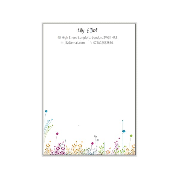 Headed Notepaper - Etsy UK
