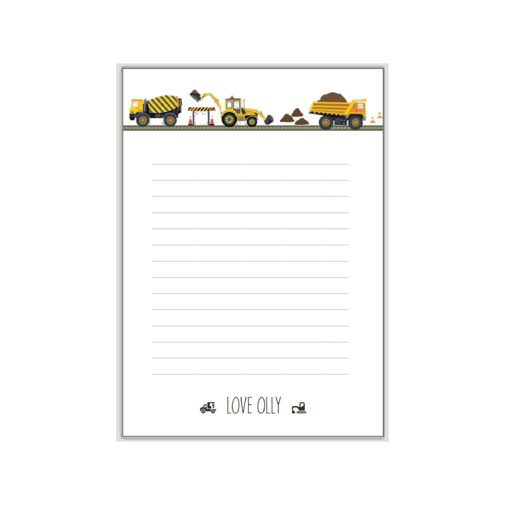 Dinosaur T-REX WRITING PAPER, Personalised Notepaper, Boys Stationery ...