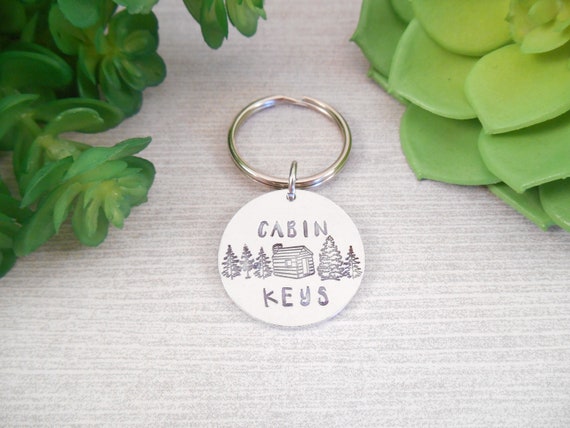 Cabin Keys Keychain Small cabin Keys Hand | Etsy
