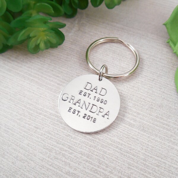 Keychain for Grandpa - Etsy