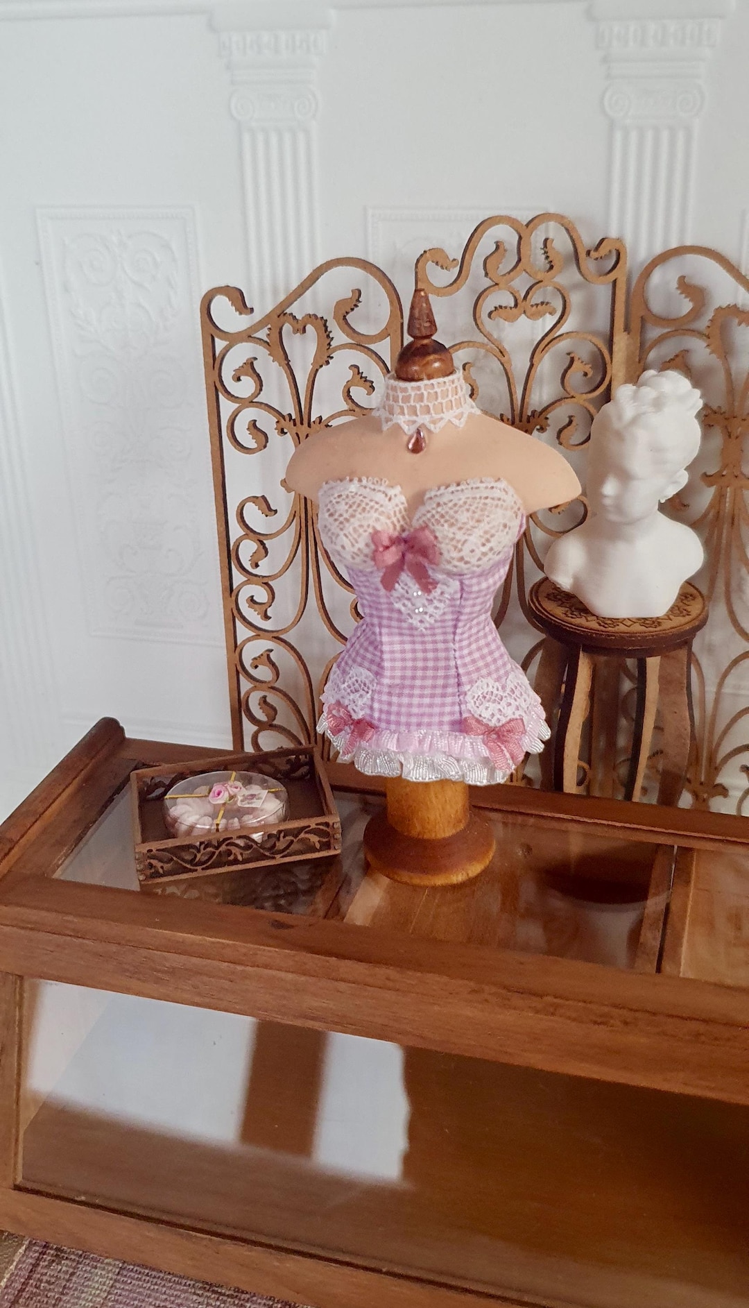 1:12 Scale Corset on Mannequin - Etsy