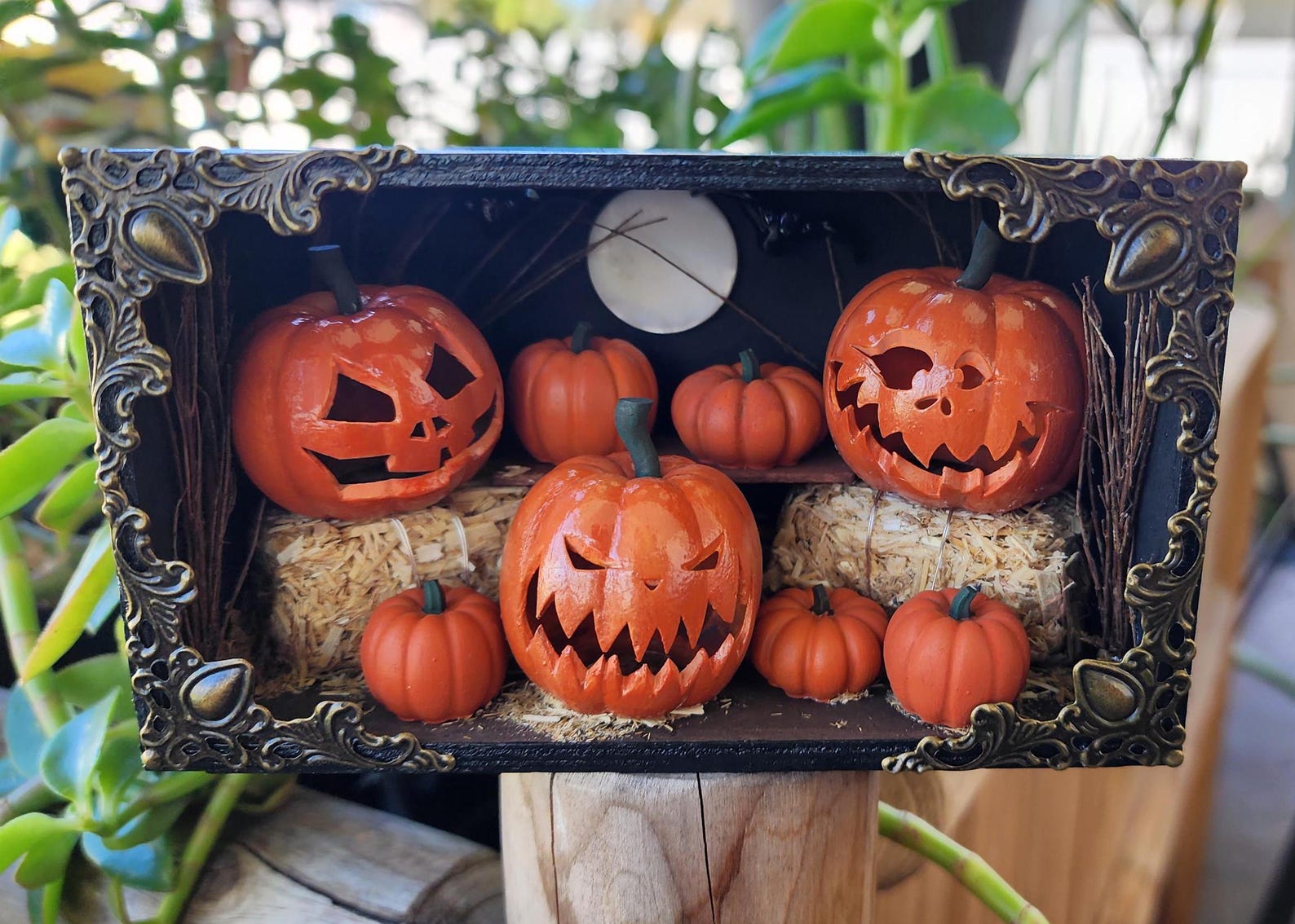 The Pumpkin Patch Miniature Diorama - Etsy