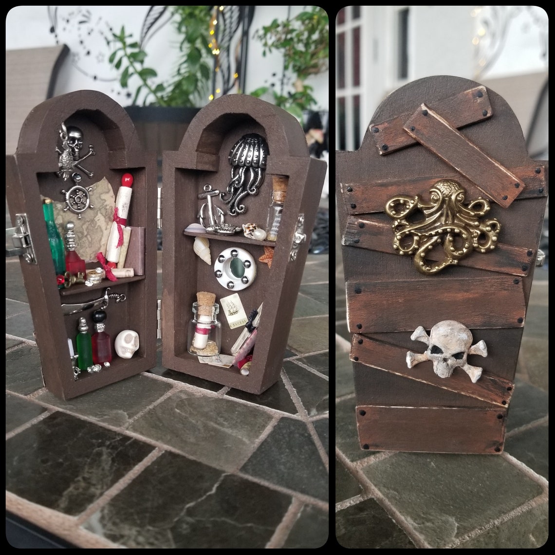 Pirate Coffin Box Diorama - Etsy