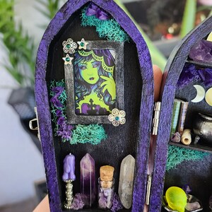 Amethyst Witch Coffin Box Diorama - Etsy