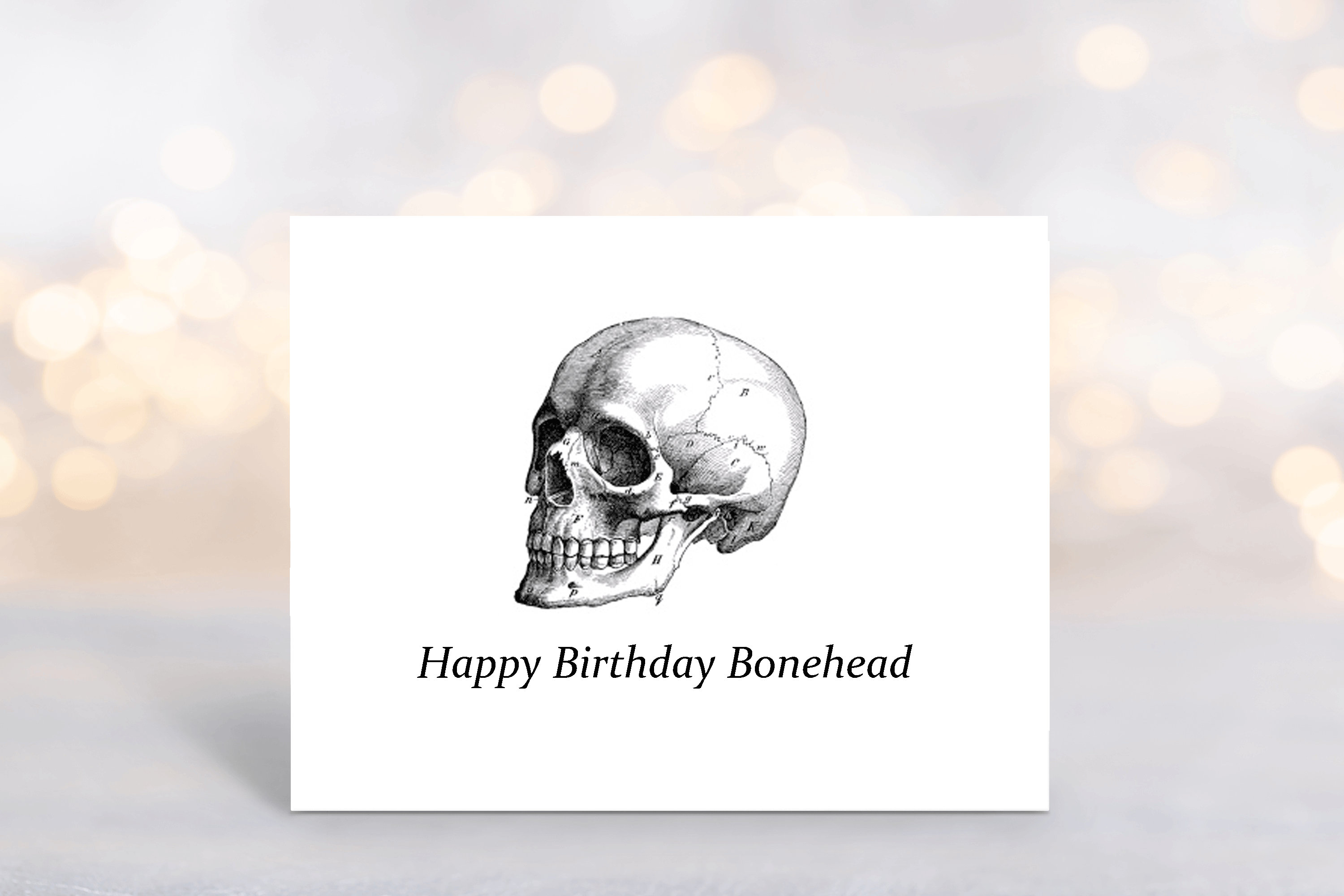 Happy Birthday Bonehead Bonehead Bone Head Funny Birthday - Etsy