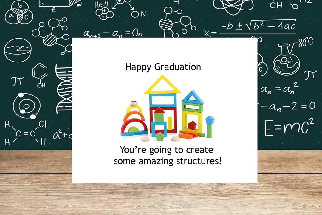 Graduation Card, Engineer, Engineering, Engineering Gifts, Structural ...