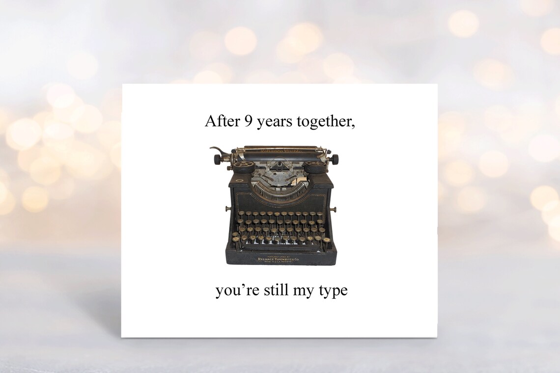 9 Years Together 9th Anniversrary Card 9th Anniversary - Etsy