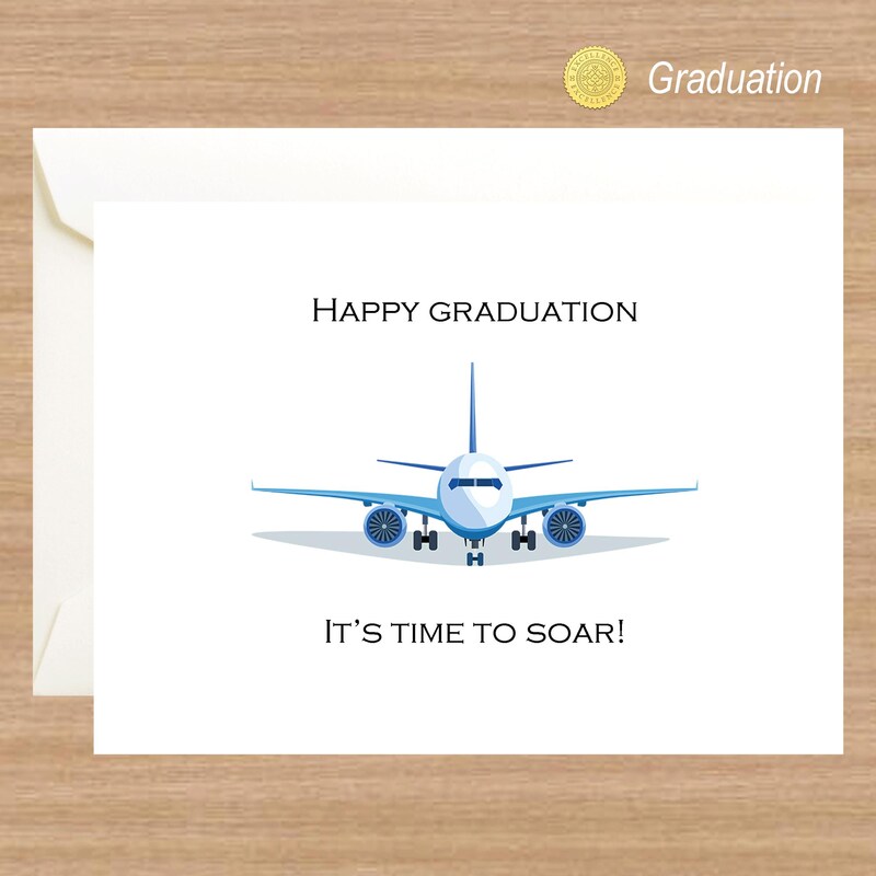 Airplane Card - Etsy