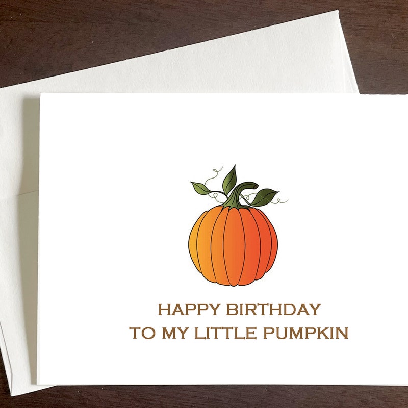 Autumn Birthday Card - Etsy
