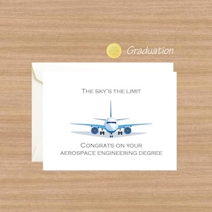 Aerospace Engineer Graduation Card for Men and Women in Science - Etsy