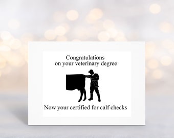 Personalized Veterinary School Graduation Card Veterinary - Etsy
