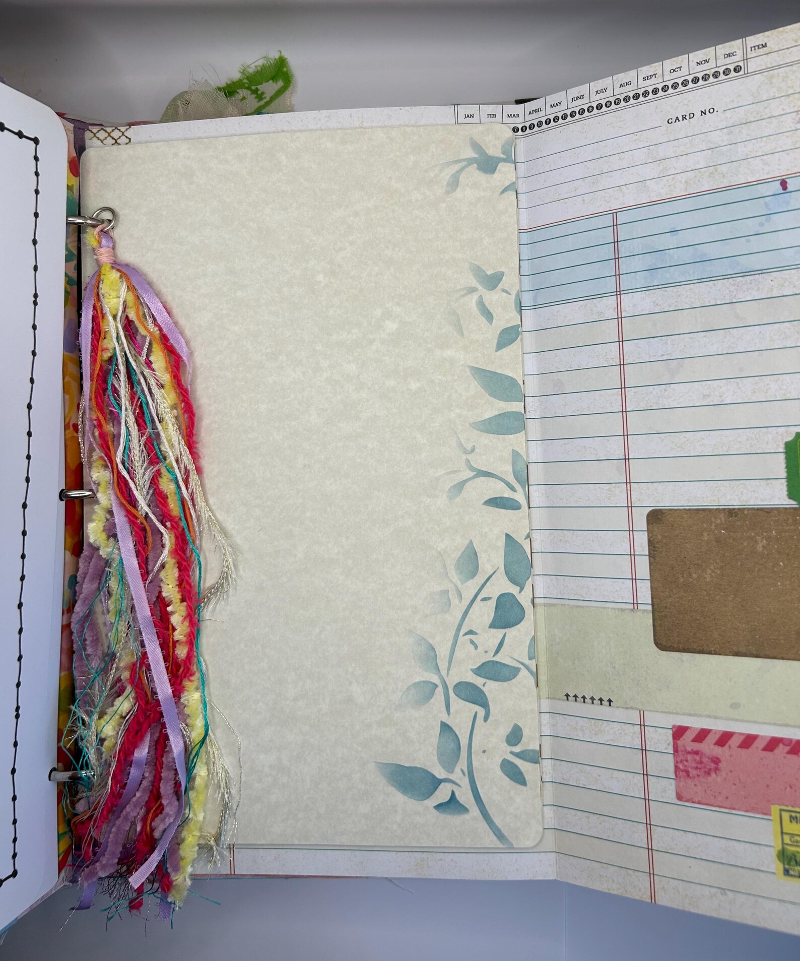 Colors & Butterflies Junk Journal - 3 Ring Binder Folding Folio - Etsy