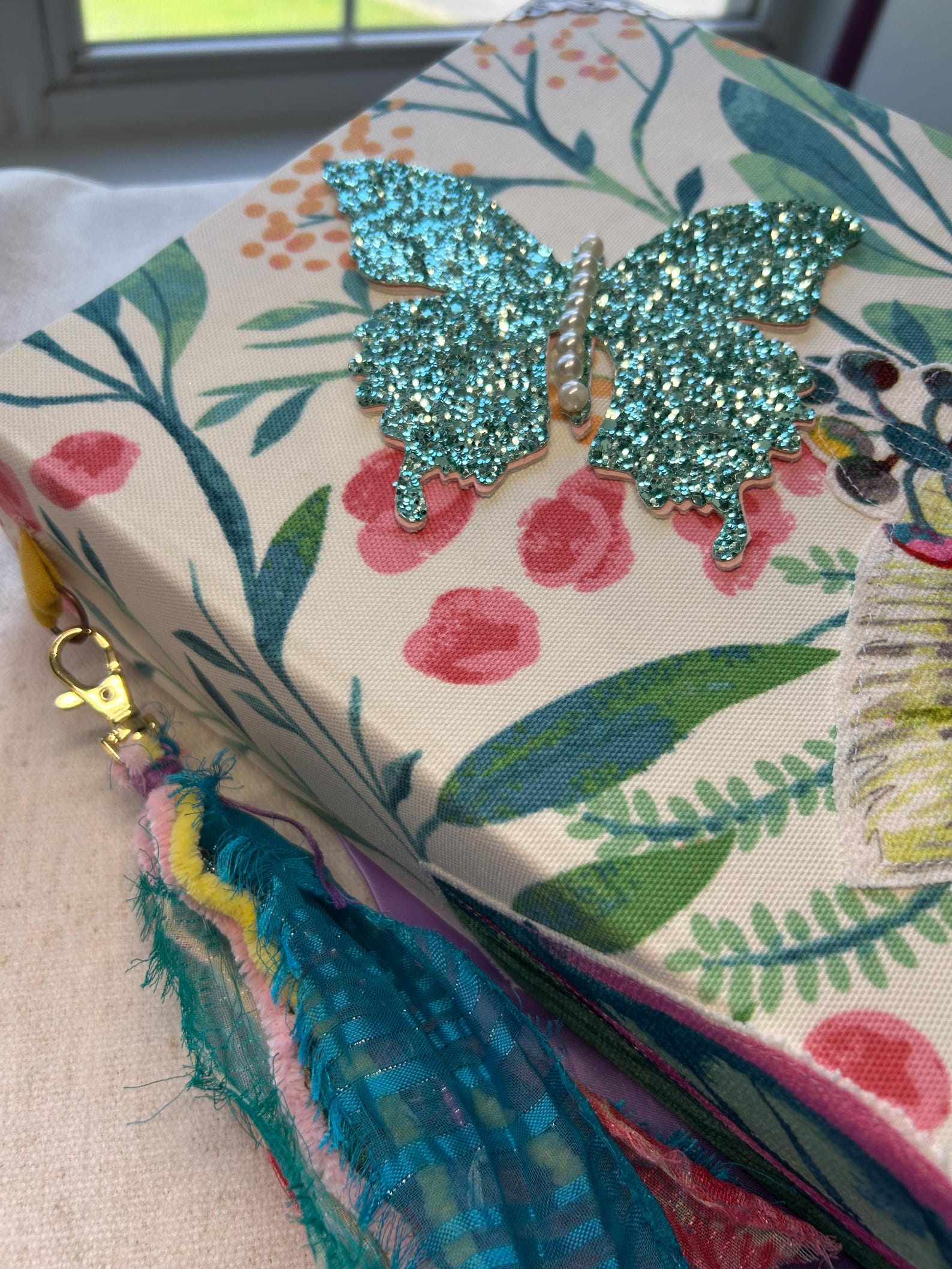 Colors & Butterflies Junk Journal - 3 Ring Binder Folding Folio - Etsy