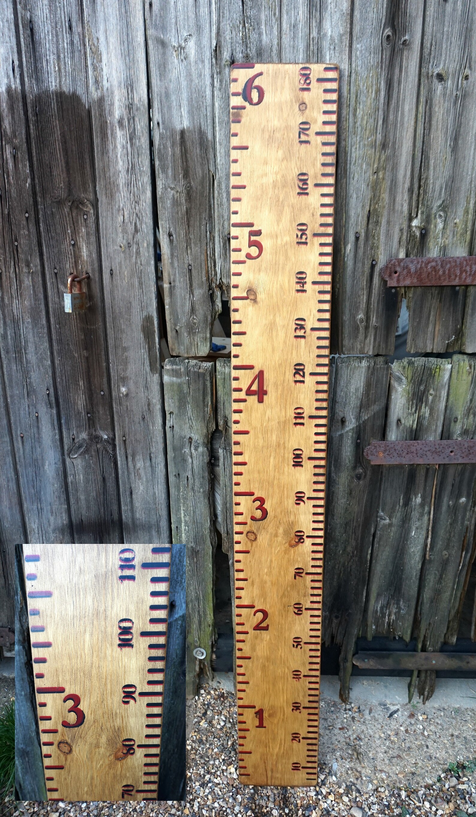 Rustic Cottage Height Chart Ruler | Etsy UK