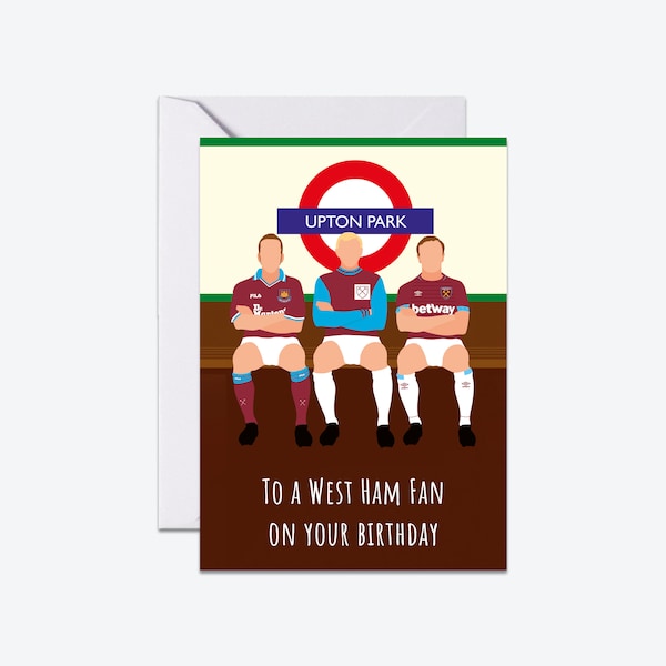 West Ham Birthday Card - Etsy UK