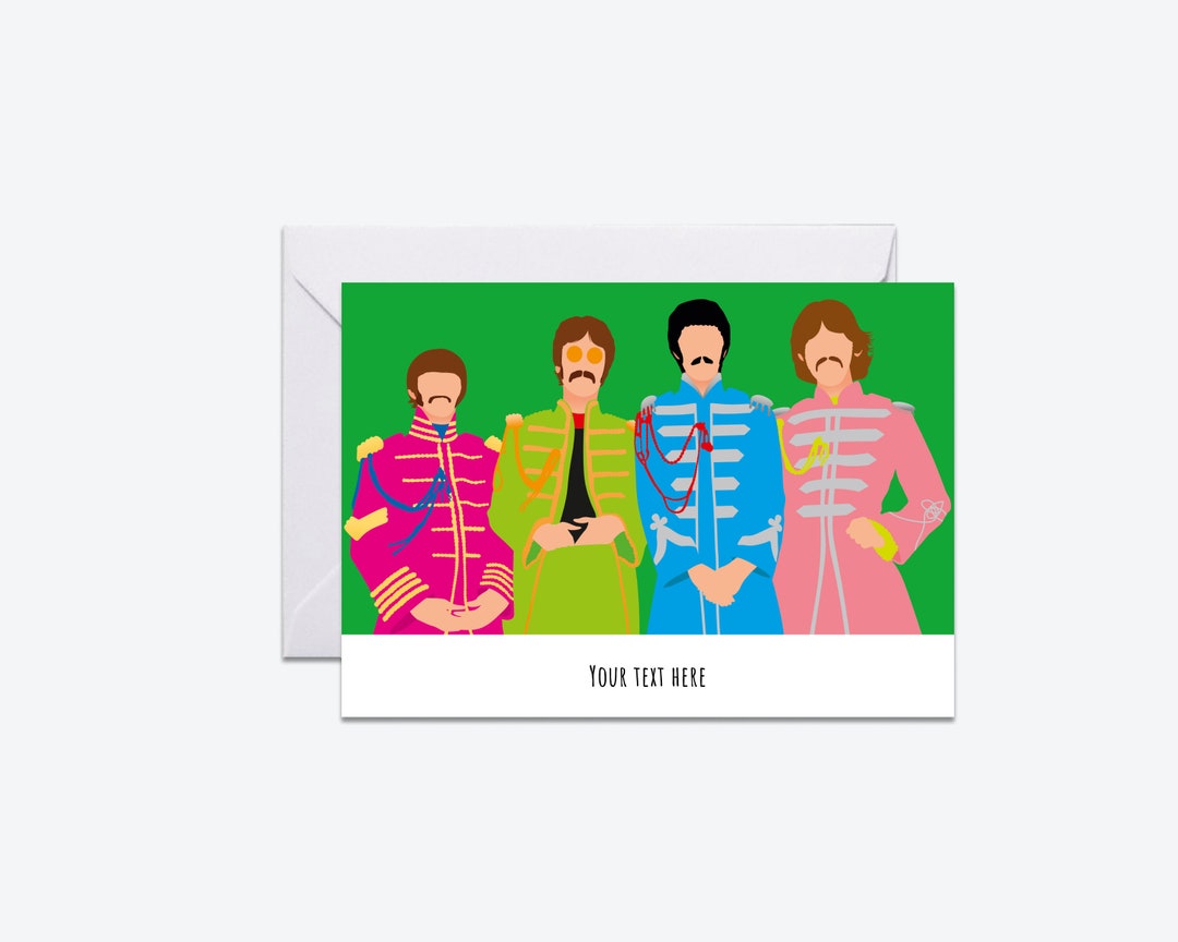 The Beatles Personalised Card [printsbypablo Exclusive] - Greetings ...