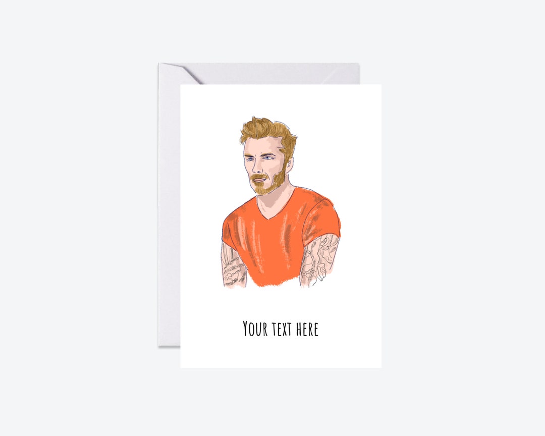 David Beckham Personalised Card total Affinity Exclusive Greeting Card ...