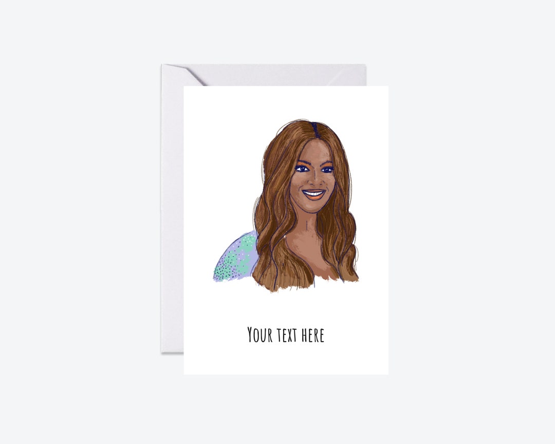Beyoncé Personalised Card [total Affinity Exclusive] - Greeting Card - Etsy