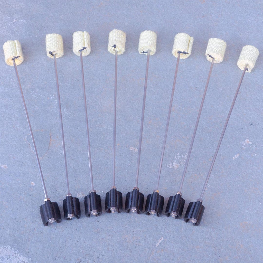 Ember Light Weight Fire Fingers, Set of 10 - 10", Kevlar Wick, Rubber ...