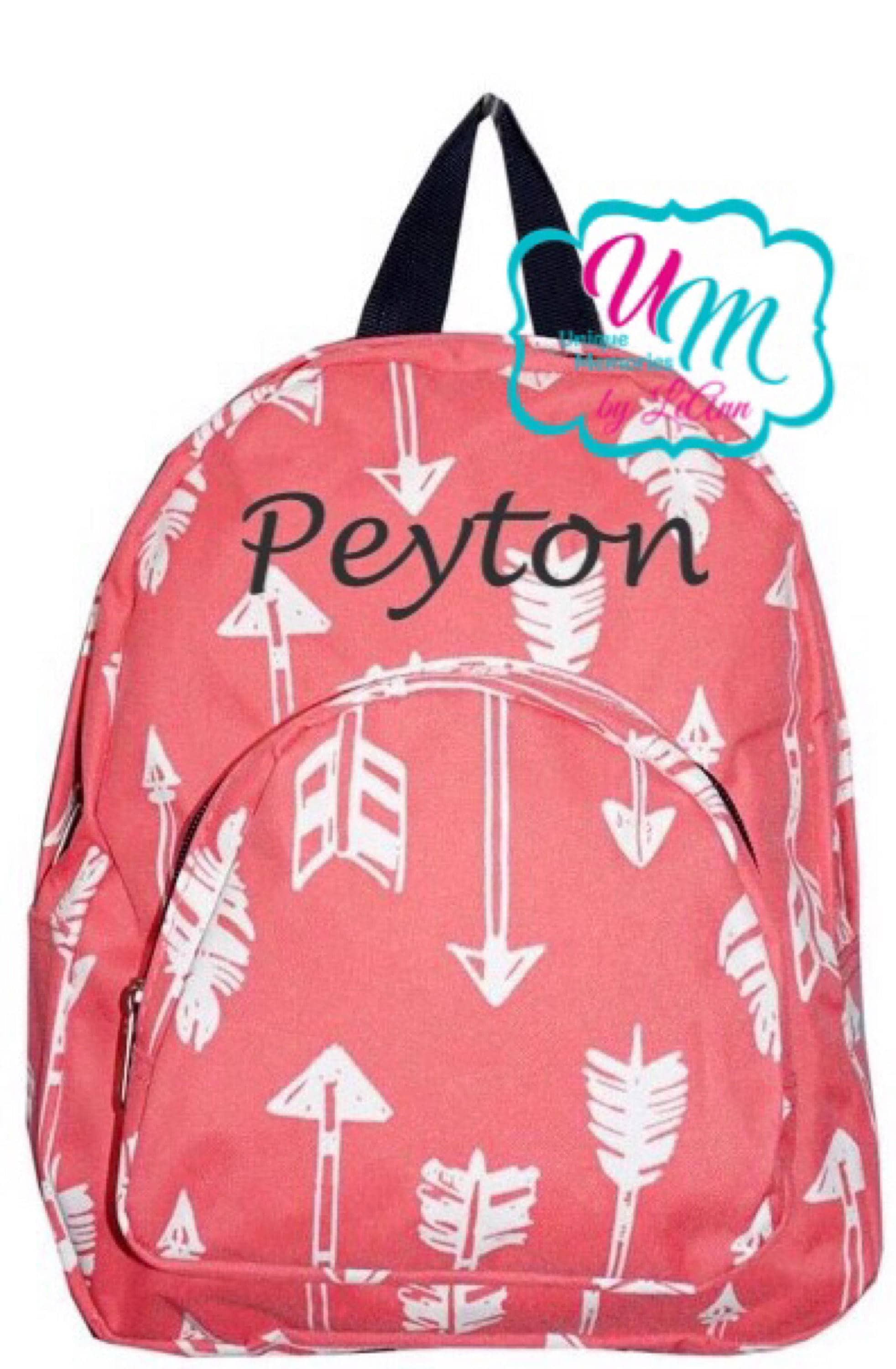 Mini Arrow Backpack with FREE Name or monogram toddlers | Etsy