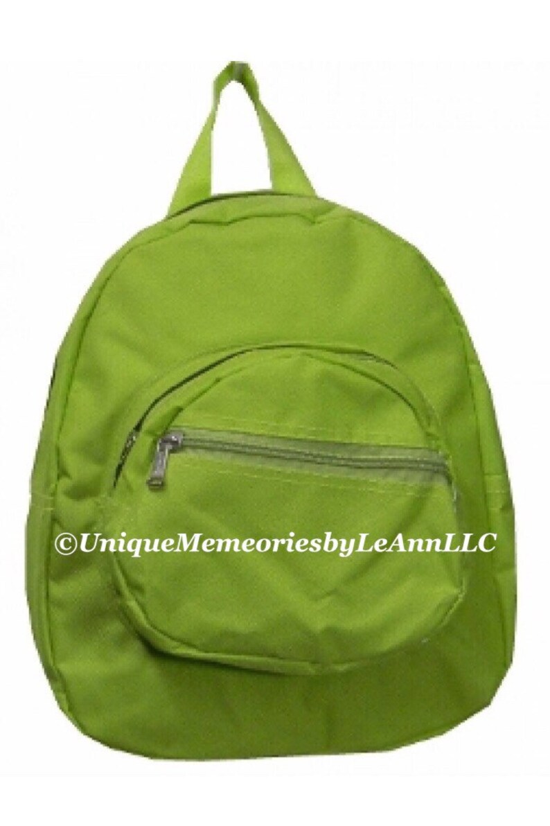 Solid color Mini Backpack with FREE Name or monogram 4 | Etsy