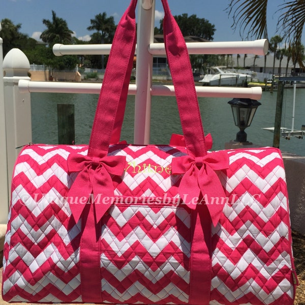 Monogram Chevron Bag - Etsy