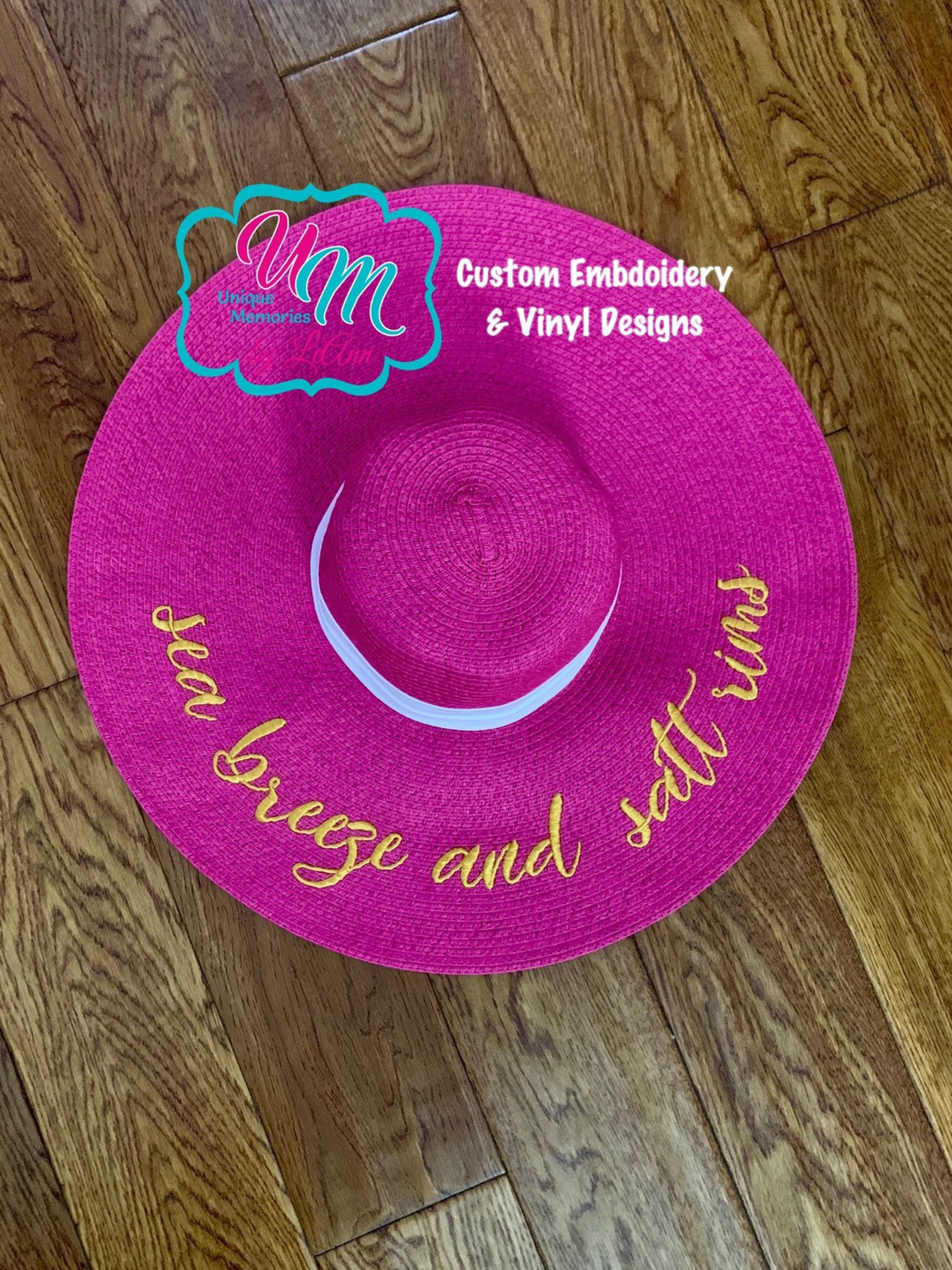 Sea Breeze and Salt Rims Floppy Beach Hat Sun Hat - Etsy