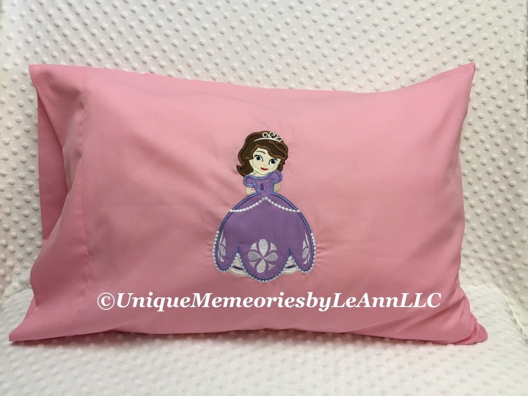 Sofia the First Inspired Embroidered Appliquéd Pillowcase, Sofia ...