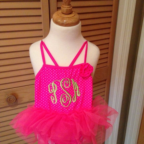 Monogram Swim Suit - Etsy