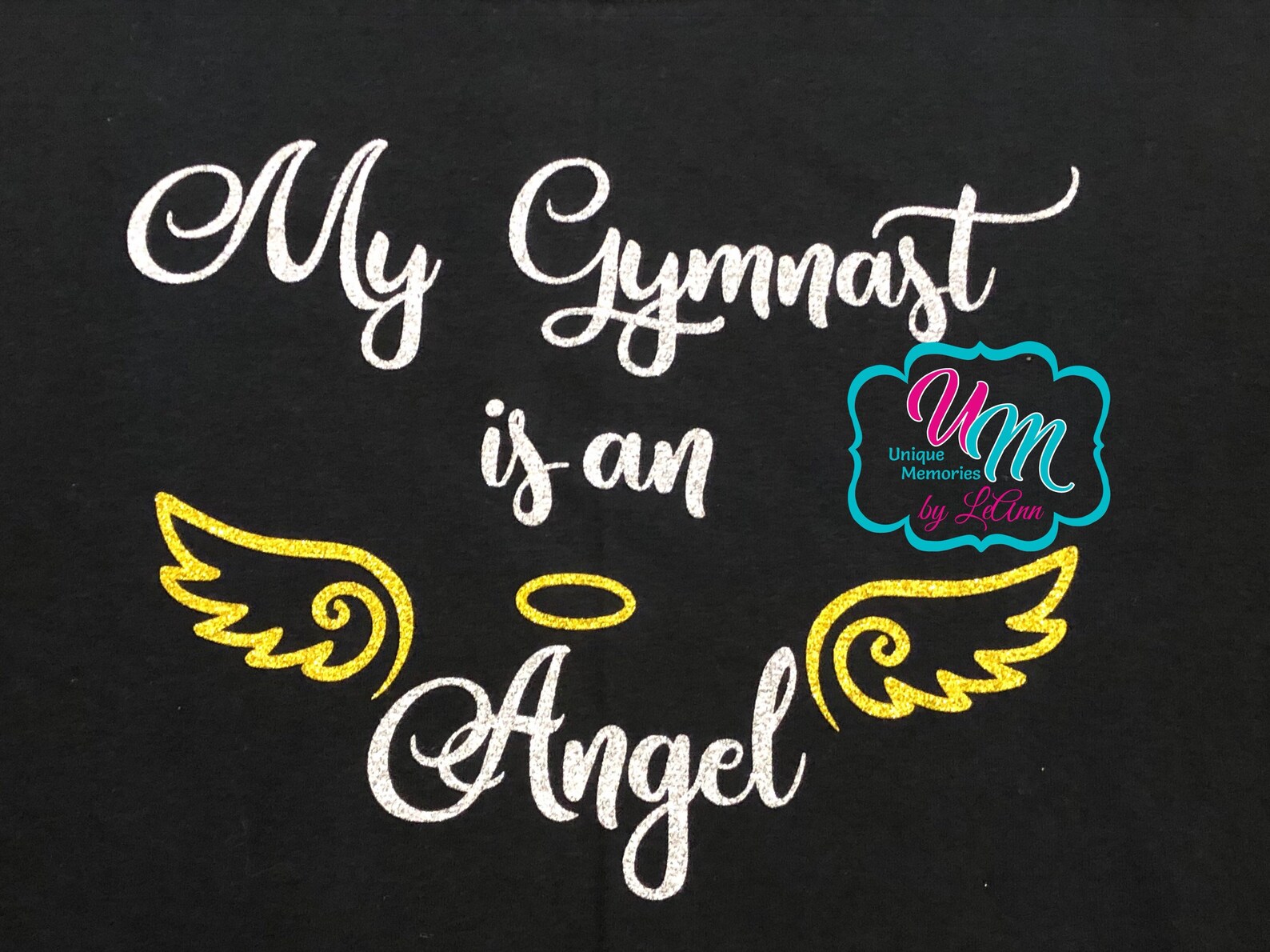 Gymnast Angel Shirts My Gymnast is an Angel This Gymnast is | Etsy