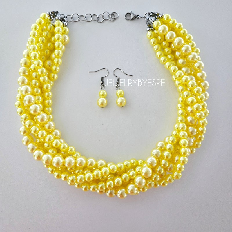 Yellow Necklace - Etsy