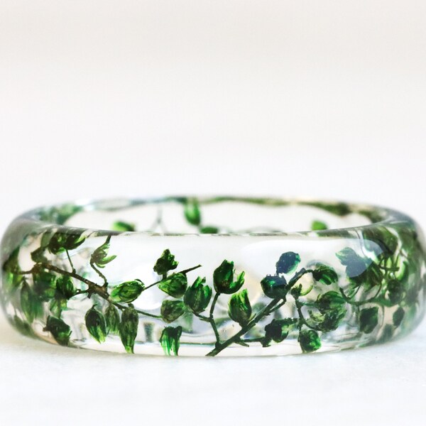 Green Resin Ring - Etsy