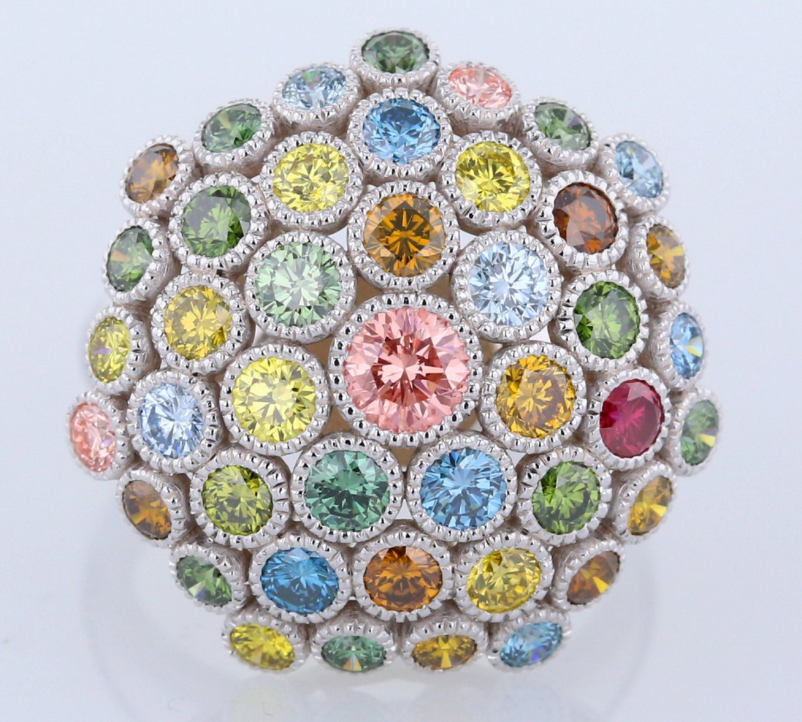 Heat Treated Colored Diamonds - Loose Diamonds - Etsy