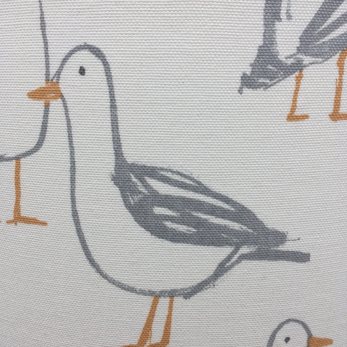 Simple Seagull Study Fabric Covered Lampshade. - Etsy