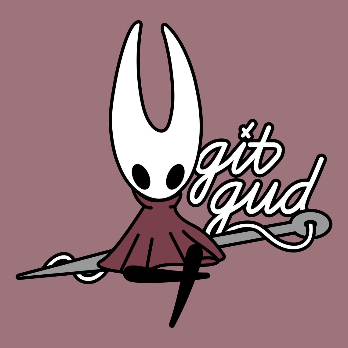 Hollow Knight Hornet Git Gud Sticker | Etsy
