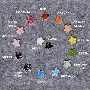 Paper Star Pins - Etsy