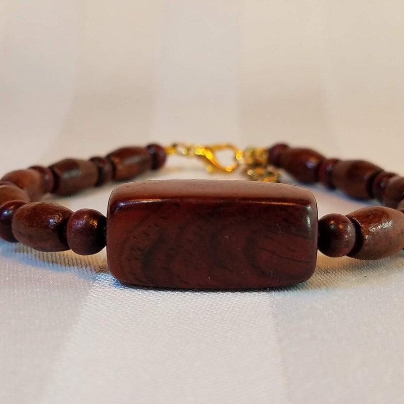 Wooden Bead Bracelet - Etsy