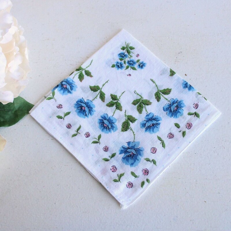 Floral Handkerchief - Etsy
