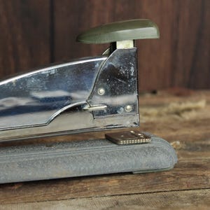 Vintage 1940s Stapler, Swingline 4 Speed Products Co Gray Metal With ...