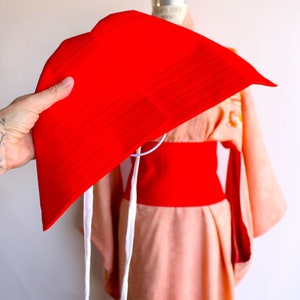 Vintage Kimono Robe With Obi, Silk Japanese Chu Furisode Pink With ...