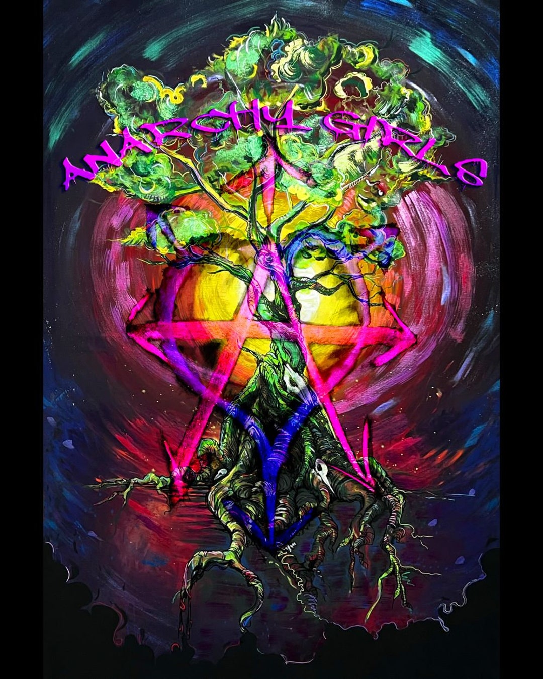 Tree of Life Anarchy Art Print - Etsy