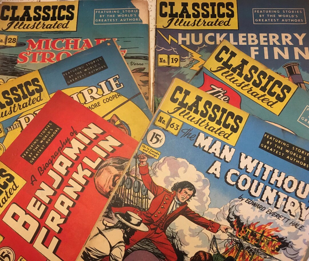 Antique Comic Books - Classics Illustrated With Covers Intact. See the ...