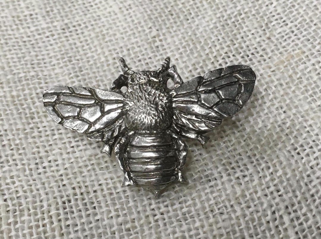 Bee Pin, Detailed Cast Pewter, Animal, Gift, Homesteading, Bee Brooch ...