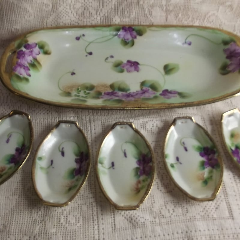 Vintage Violet Dish - Etsy