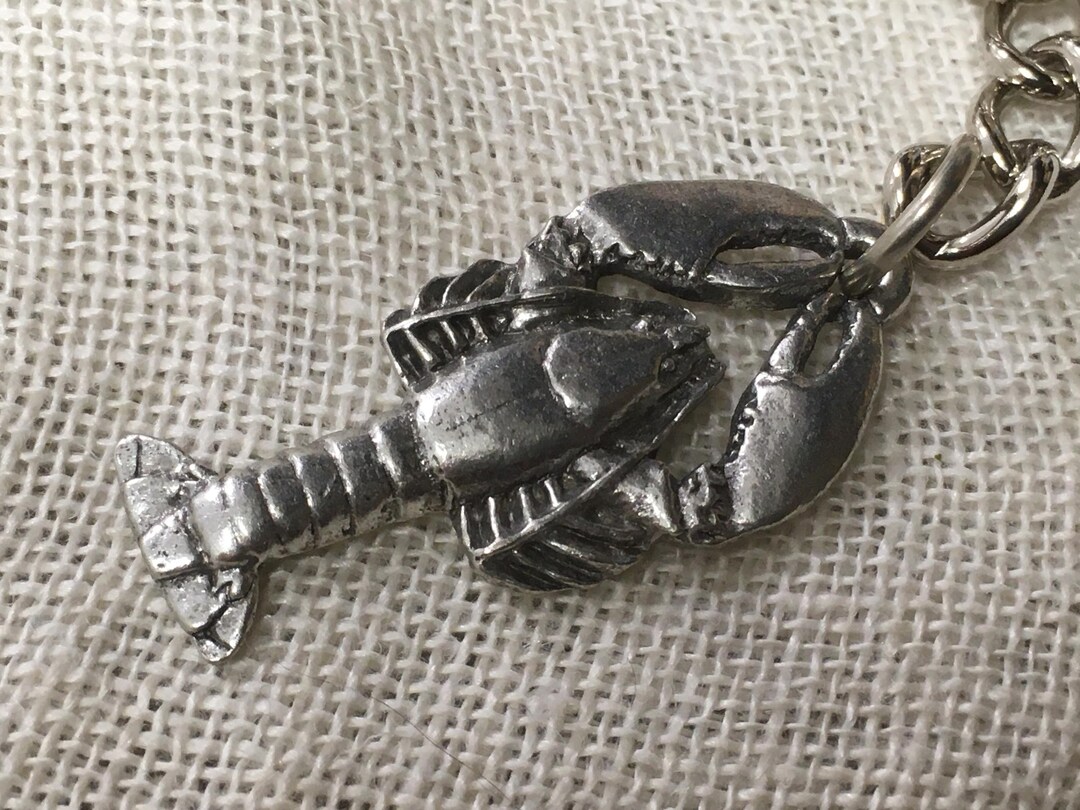 NOS Lobster Keychain , Detailed Cast Pewter, Lobster, Seafood, New Old ...
