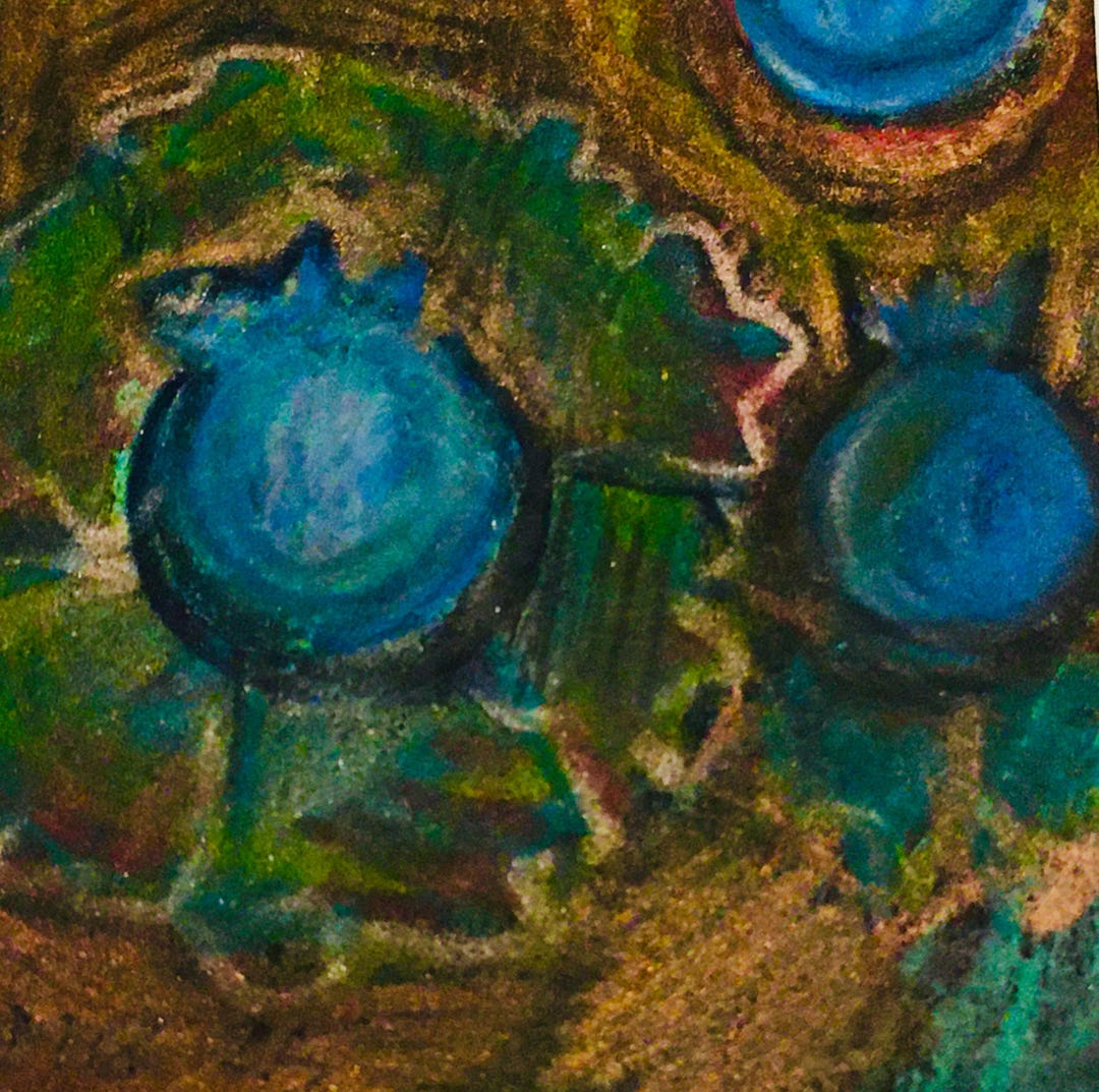 Barachois #2 - Blueberries on the Sand Bar - Mini Landscape Painting ...