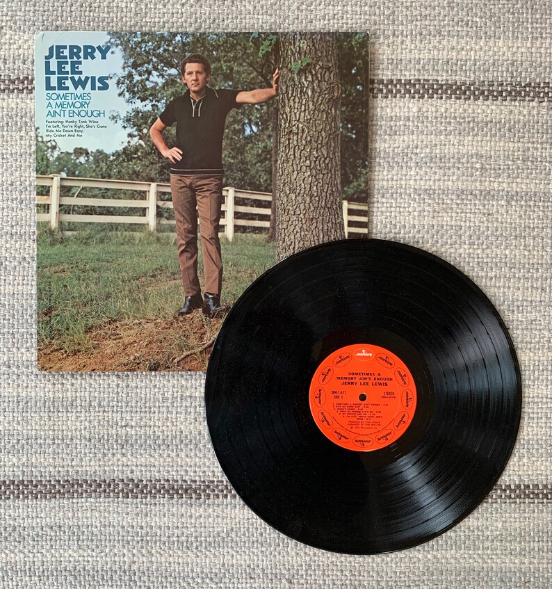 1973 Vintage Vinyl Record Jerry Lee Lewis Sometimes A Memory Ain't ...