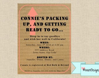 Going Away Party Moving Party Invitation We Are Moving - Etsy
